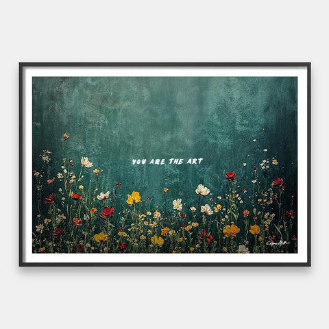 You Are The Art [Best Seller] – Motivational Floral Gallery Wall Art by ...