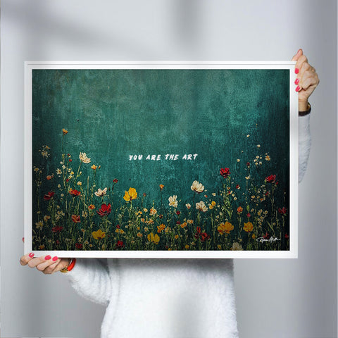 You Are The Art [Best Seller] – Motivational Floral Gallery Wall Art by ...