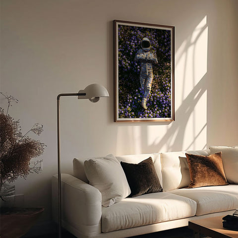 Relax – [Limited Edition] Astronaut in Florals Gallery Wall Art by ...
