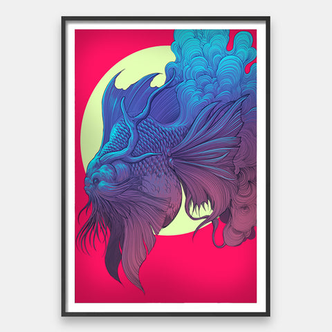Koi [Best Seller] – Anime Gallery Wall Art by Ian Permana | Surreal ...