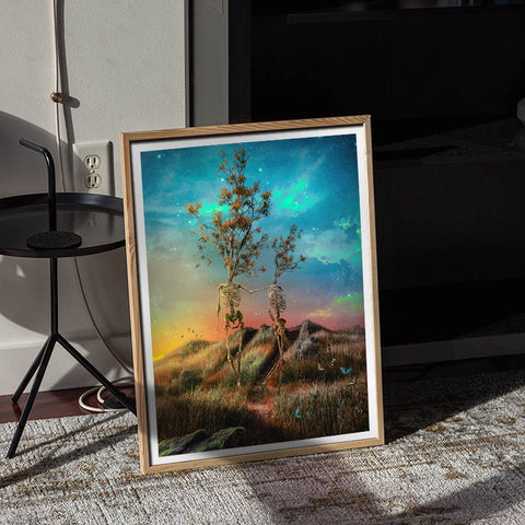 We're in This Together – Motivational Skeleton Wall Art by Marischa ...