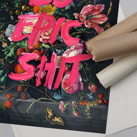 Do Epic Shit [Top Rated] – Motivational Gallery Wall Art Decor for Charity | Floral Quote Home ...