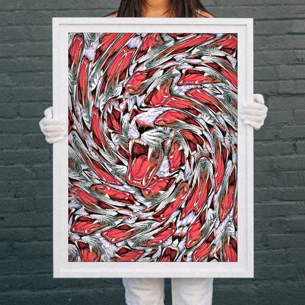 ROAR – [Best Seller] Tiger Gallery Wall Art by Voja, Trippy and ...