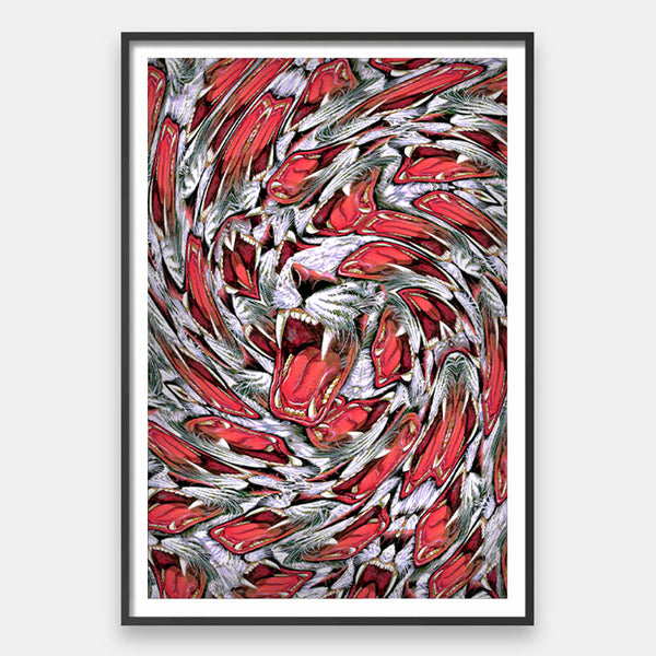 ROAR – [Best Seller] Tiger Gallery Wall Art by Voja, Trippy and ...